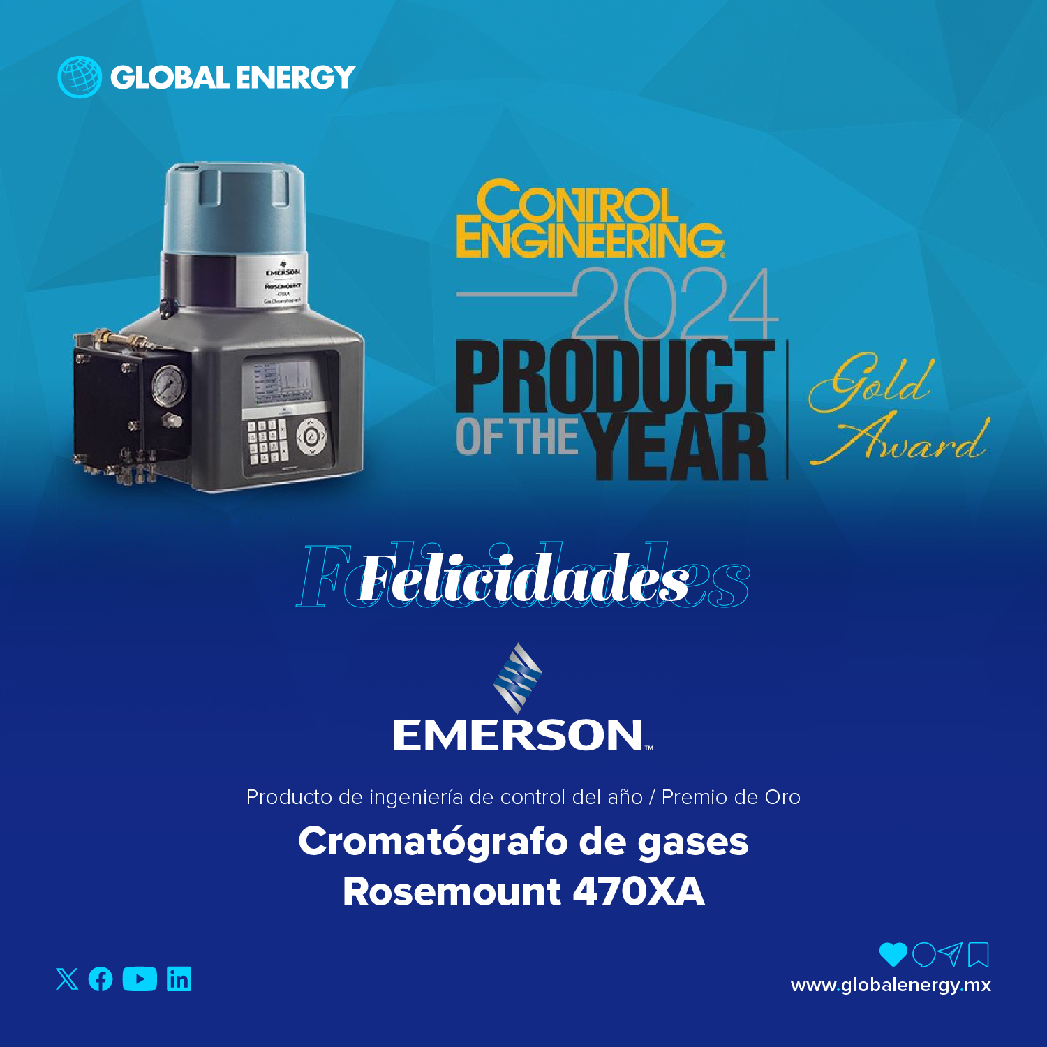 Siemens celebra el Rosemount 470XA como producto del año - Global Energy