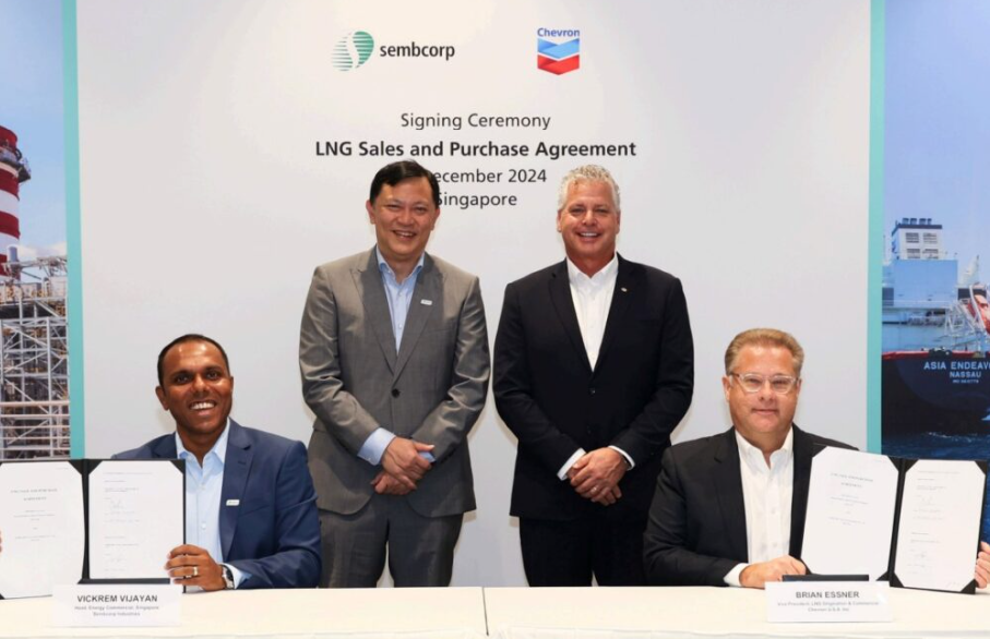 Chevron firma contrato de 10 años con Sembcorp para suministro de GNL ...